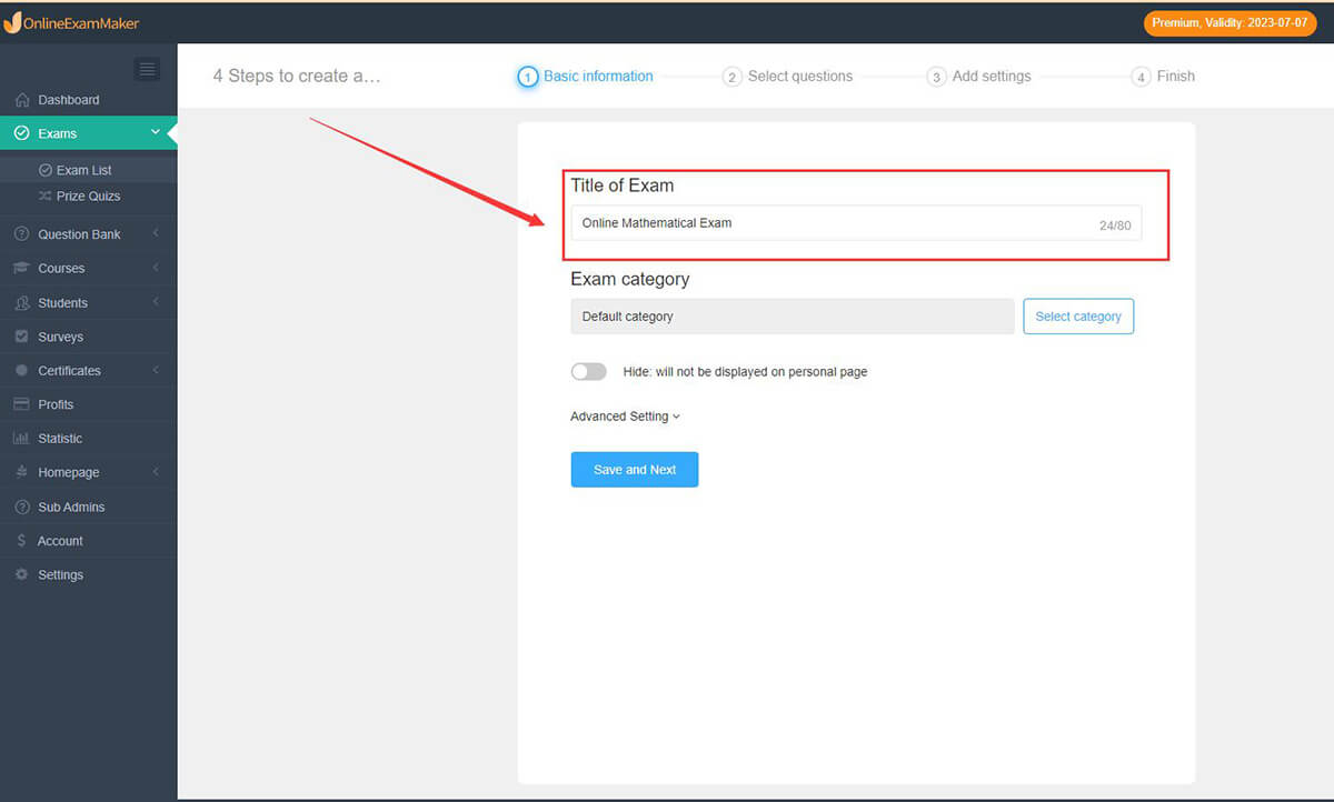 How to Make A Timed Quiz Online | OnlineExamMaker