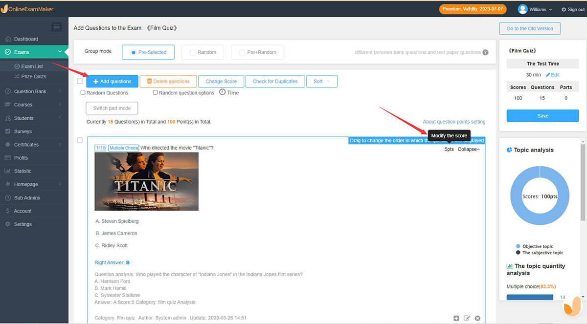 How to Create An Interesting Movie Quiz Online | OnlineExamMaker