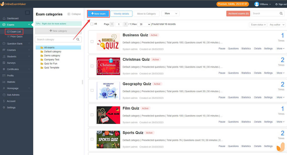 How to Create A Self-Grading Exam Online | OnlineExamMaker