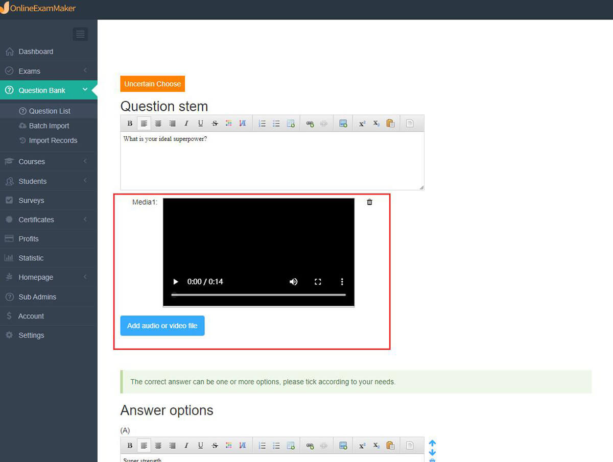 How to Create an Online Picture Quiz | OnlineExamMaker