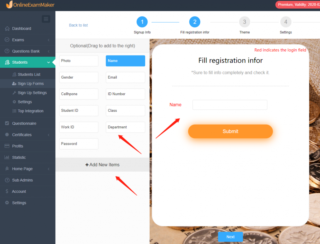 Is there any online exam software that can create the exam registration ...