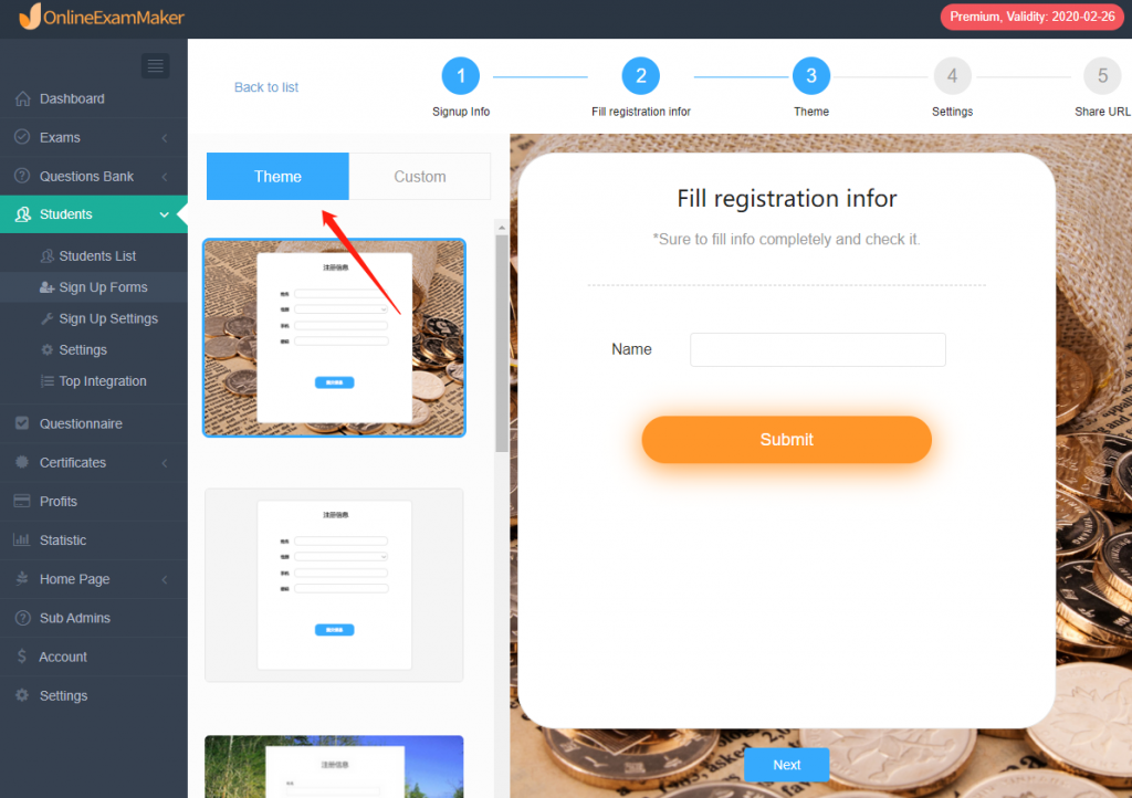 Is there any online exam software that can create the exam registration ...