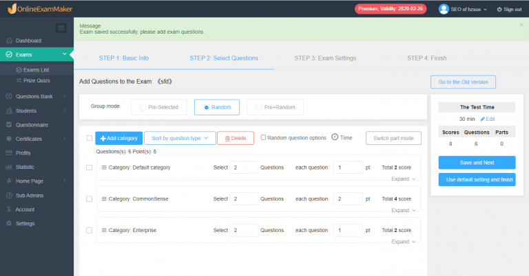 Ways To Compose An Exam Paper With Online Exam System - OnlineExamMaker ...