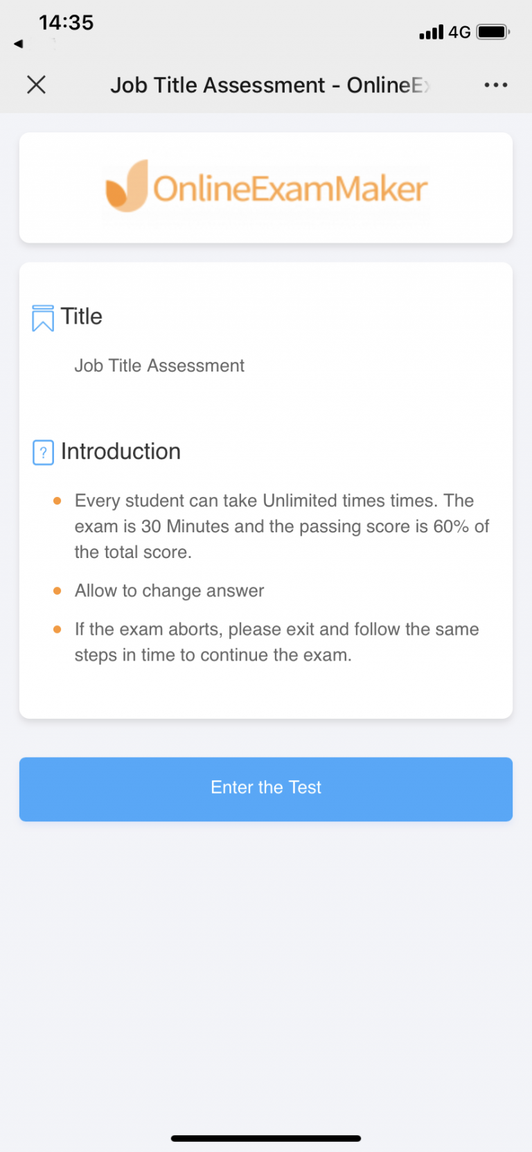 Is there any online exam system in which a student can take exams in ...