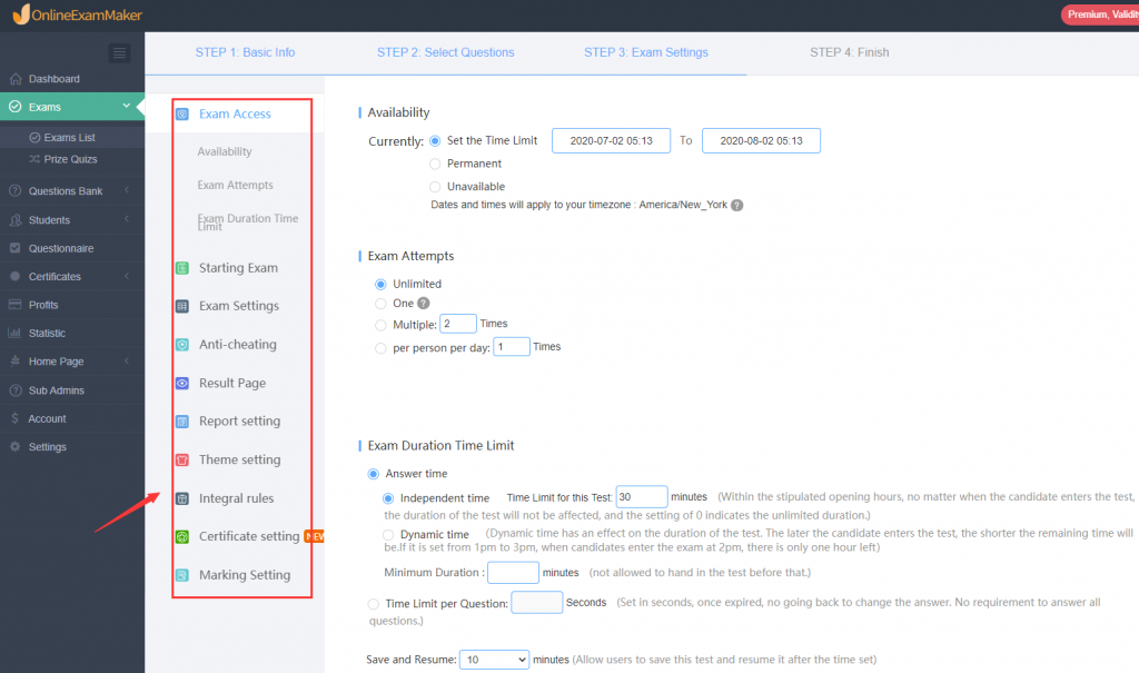 Build an Online Exam with Our Software—Online Exam Maker ...